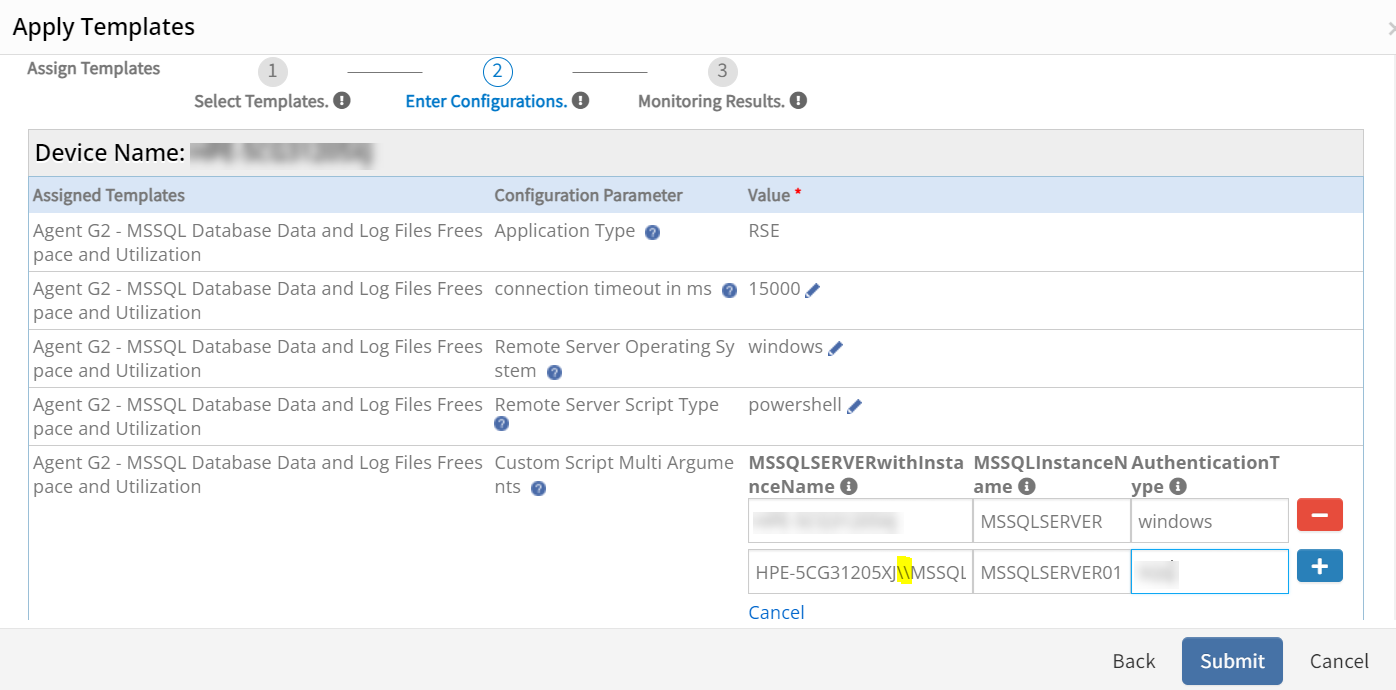 G2 Agent Template Details | OpsRamp Documentation